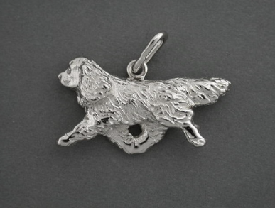 Cavalier King Charles Full Body Gaiting Sm L Pendant Silver - Originals ...