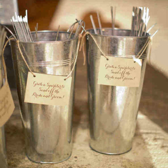 15" Wedding Bucket Display | King of Sparklers | Shop Now