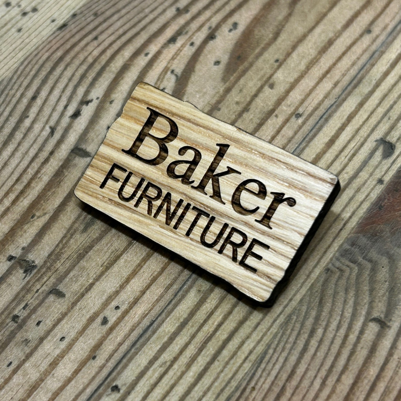 Wooden engraved hang tags & wooden labels - UK made oak labels