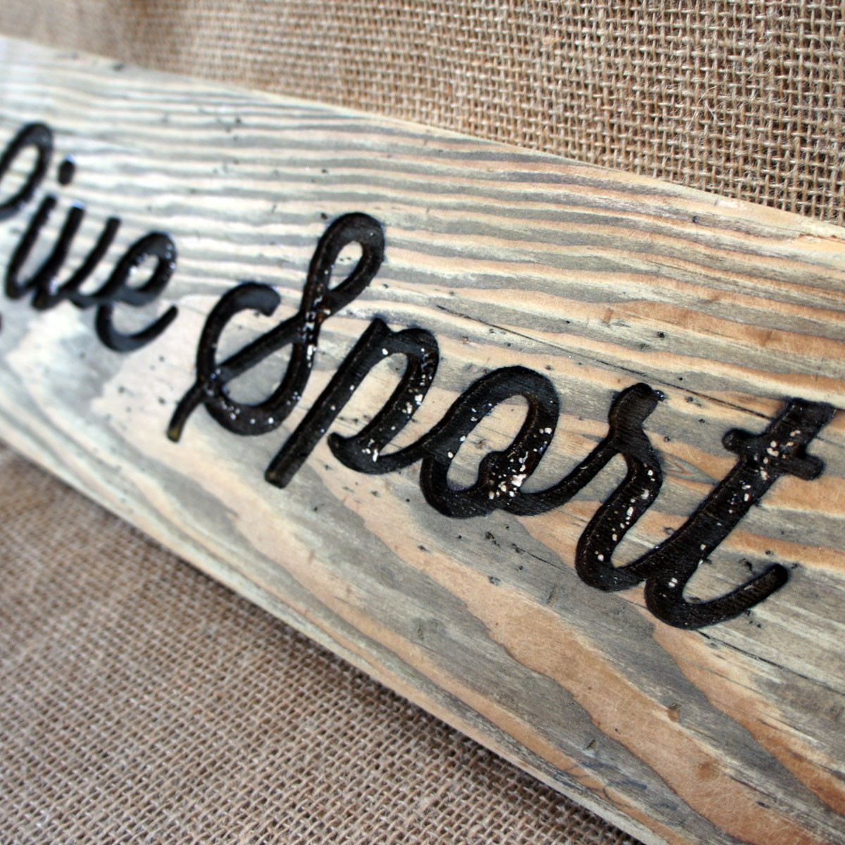 Cam Graphic: distressed wooden signs - engraved into wooden planks