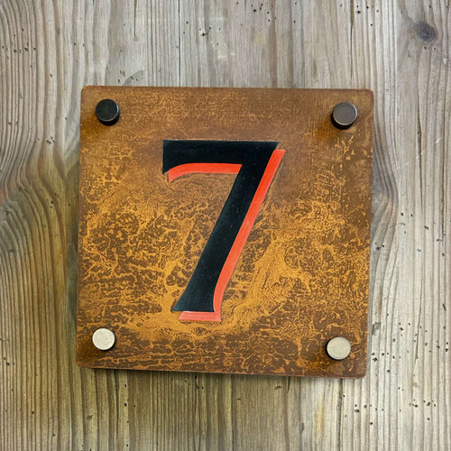 Corten / stainless steel signs. Laser cut steel signs for both home and ...