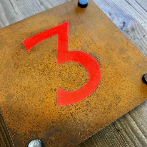Corten / stainless steel signs. Laser cut steel signs for both home and ...
