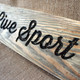 Cam Graphic: distressed wooden signs - engraved into wooden planks