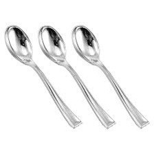 Mini Silver Spoons (20 count) - Kosher Gourmet