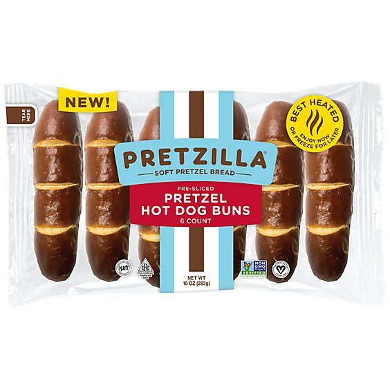 Pretzilla Hot Dog Buns - Kosher Gourmet