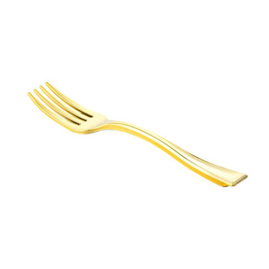 MiniWare 4" Gold Forks - Kosher Gourmet