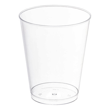 8 oz. Clear Round Plastic Cups (20 count) - Kosher Gourmet