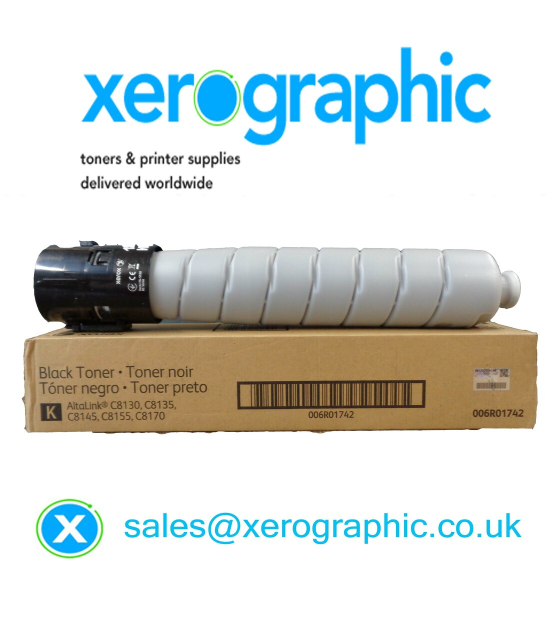 Xerox AltaLink C8100 Genuine CYMK Print Drum Cartridge (Black 202,000 ...