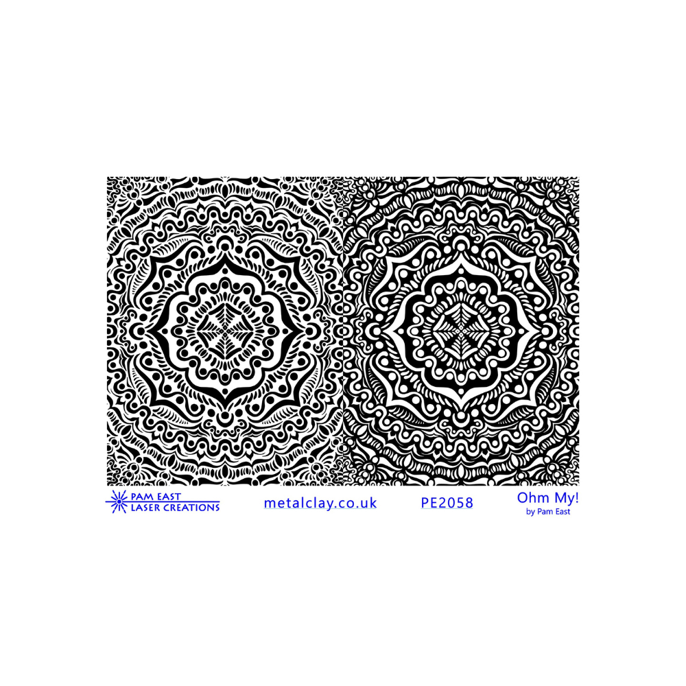 Pam East Texture Mat - Ohm My! | Texture Tile | Metal Clay Ltd