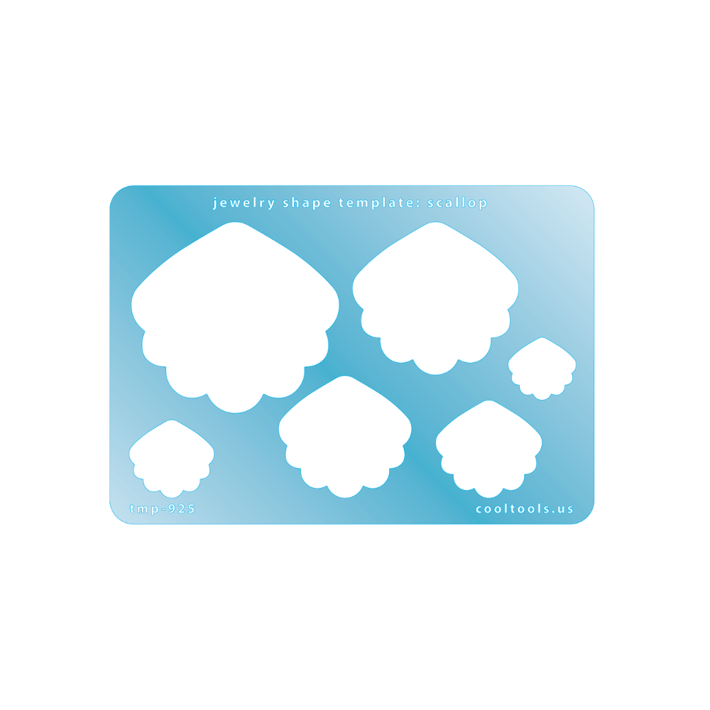 Jewellery Shape Template - Scallop | Shape Templates | Metal Clay Ltd