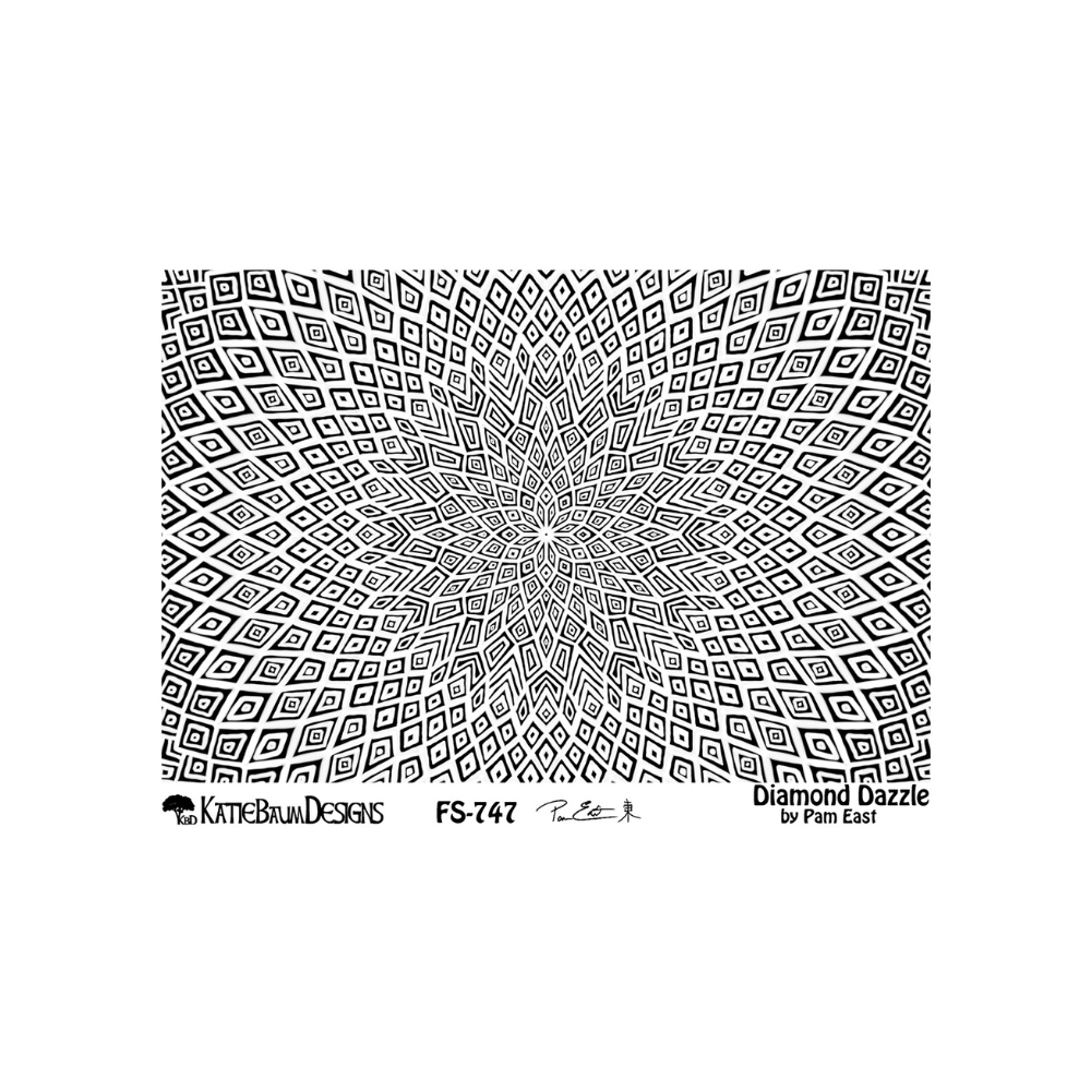 Pam East Texture Mat - Diamond Dazzle | Texture Tile | Metal Clay Ltd