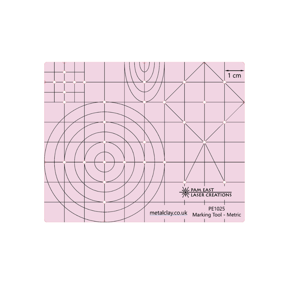 Pam East Metric Marking Tool | Shape Templates | Metal Clay Ltd