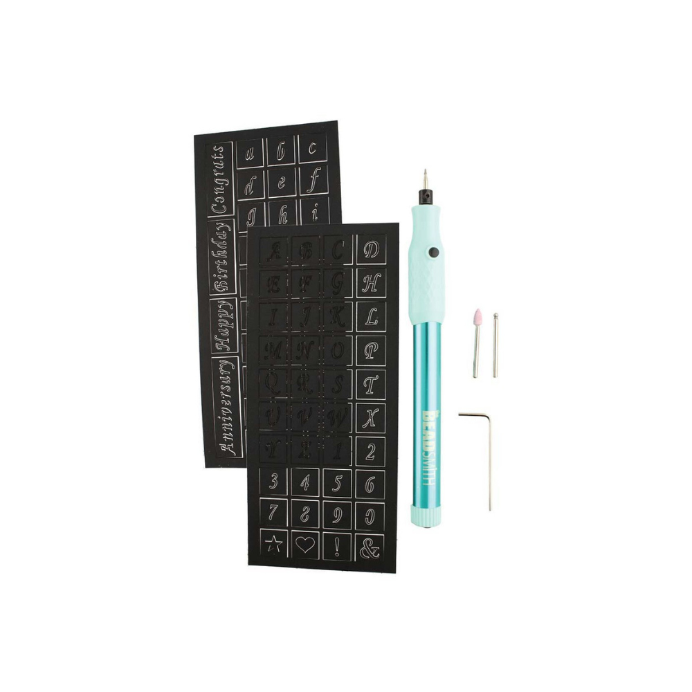 Micro Engraver with Letter Stencils | Engraving | Metal Clay Ltd