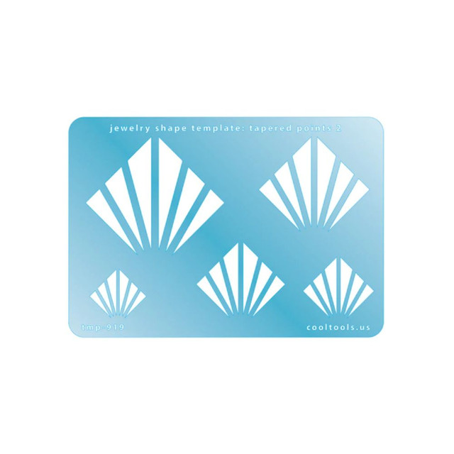 Jewellery Shape Template - Tapered Points 2 | Shape Templates | Metal ...