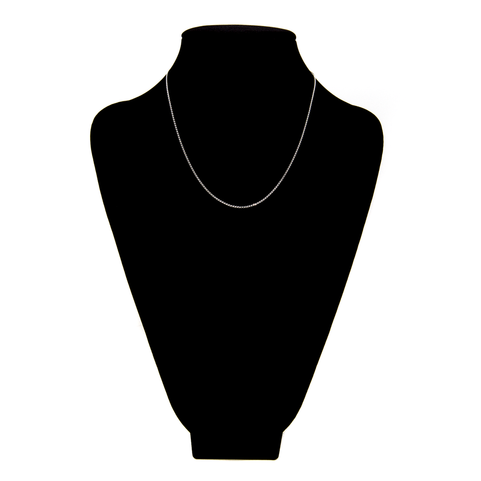 Sterling Silver Gossamer Curb Chain - 40cm | Chain & Cord | Metal Clay Ltd