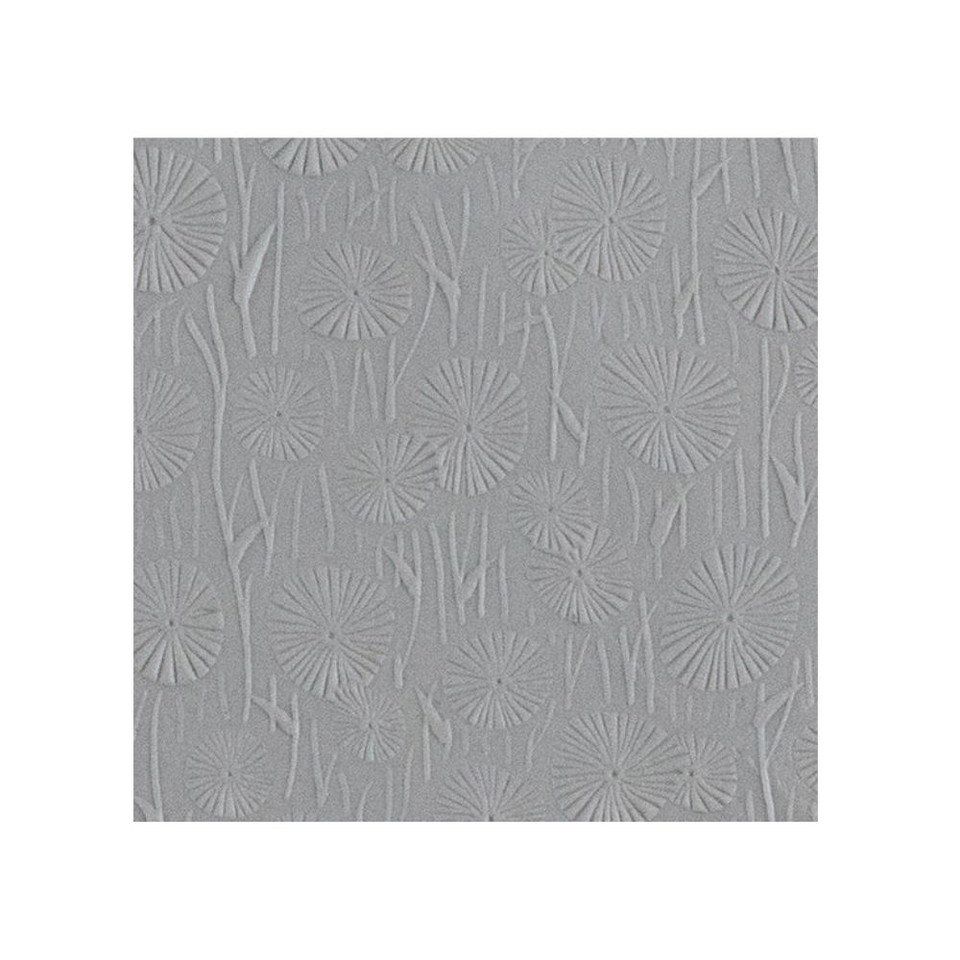 Texture Tile - Dandelion Field Embossed | Texture Tiles | Metal Clay Ltd