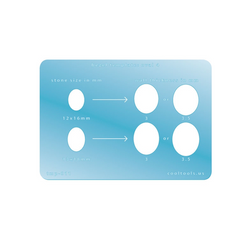 Bezel Template - Oval 4 | Metal Clay Ltd