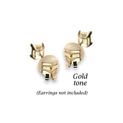 Lox Earring Backs - Gold Tone | Earring Findings | Metal Clay Ltd