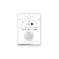 Lox Secure Earring Backs - Silver Tone | Earring Findings | Metal Clay Ltd
