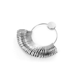 Chrome Ring Gauge - UK Sizes| Ring Making | Metal Clay Ltd
