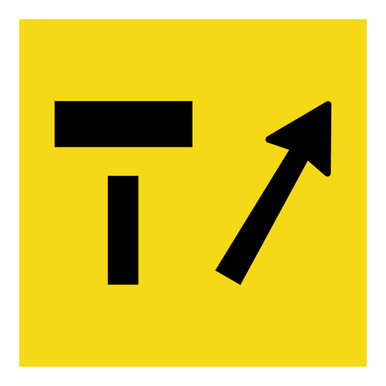 T-Junction with Priority Road to the Right - Multi Message Sign - WA ...
