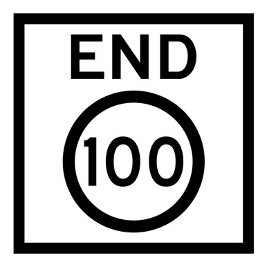 End Speed Limit - Corflute - Multi Message Sign - QLD - 600 x 600mm | SAYKA