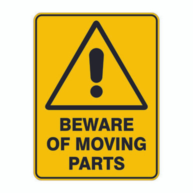 Warning Sign - Beware of Moving Parts | SAYKA