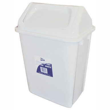 Edco Plastic Swing Top Tidy Garbage Bin - 20 Litres | SAYKA