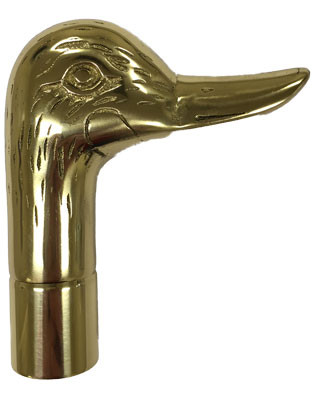 Duck Head Brass Cane Handle - TreelineUSA