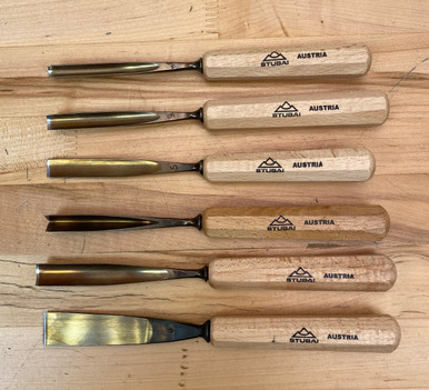 6pc, Stubai Wide Format Euro Carving Set