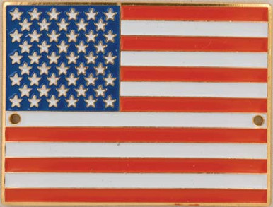 US Flag Brass Medallion - TreelineUSA