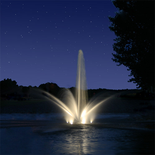 Elegant Pond Fountains with LED Lights | Kasco Floating Fountains