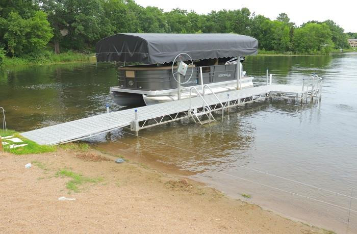 Roll-In Dock Kit | 32' with 8' x 8' Patio