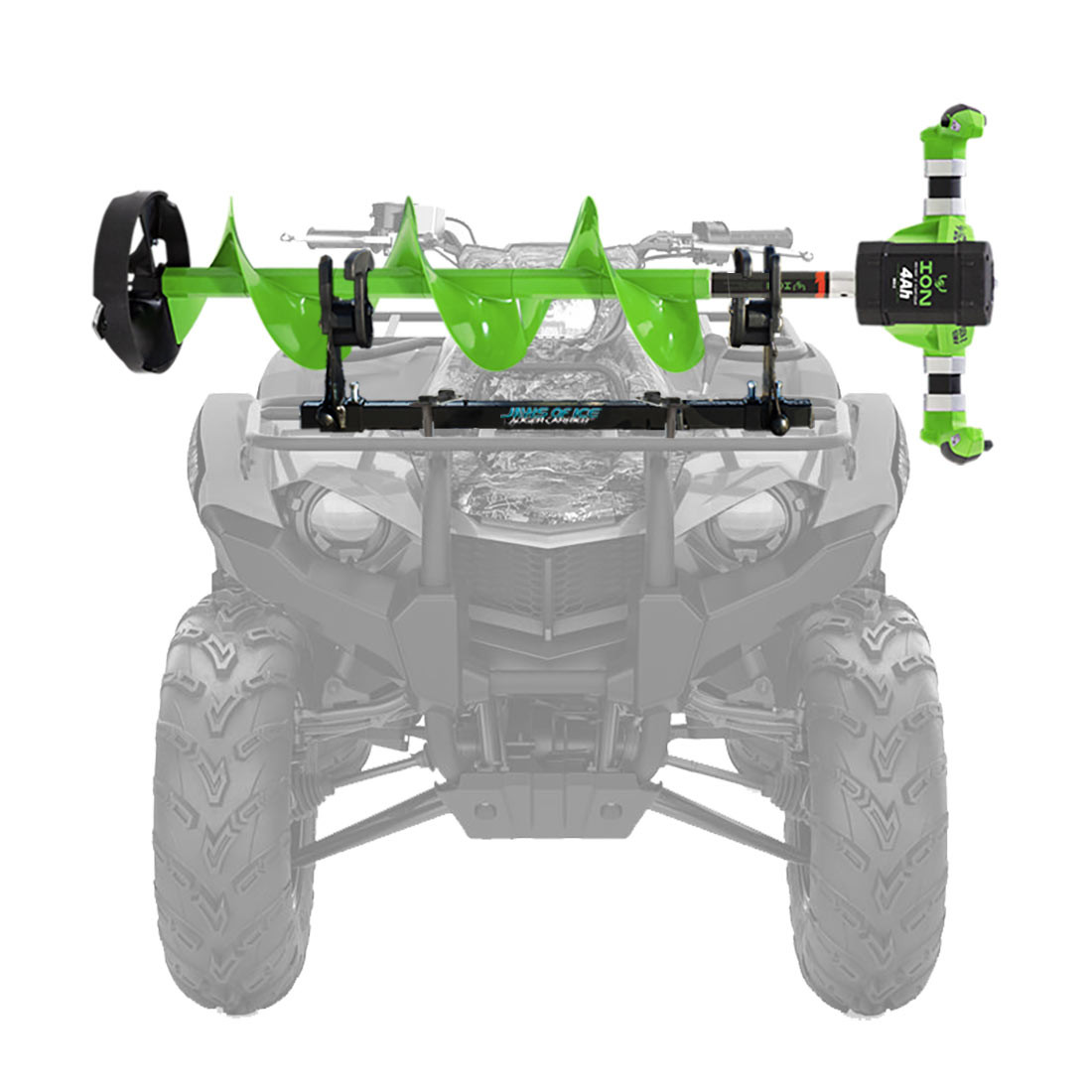 Ice Auger Mount for ATV, UTV, Snowmobile | Jaws of Ice