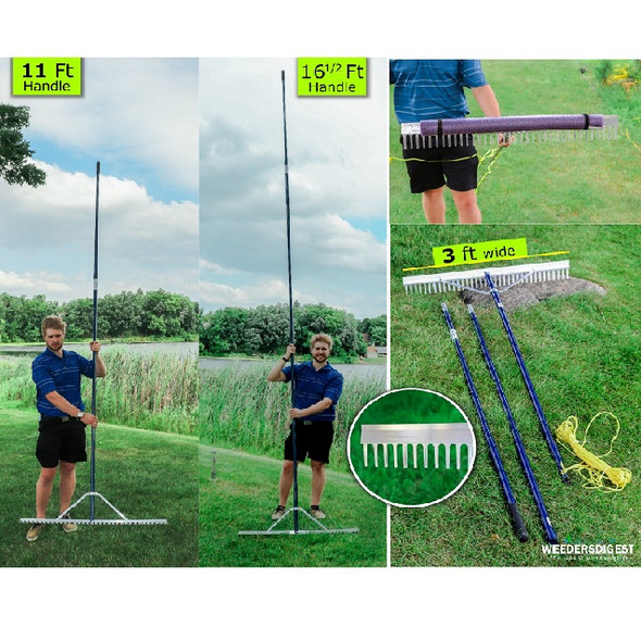 UltraLite Rake | Light Weight Beach and Lake Rake