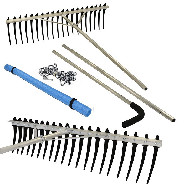 Long Reach Lake Rake | Extra Long Reach for Seaweed, Algae & Aquatic Weeds