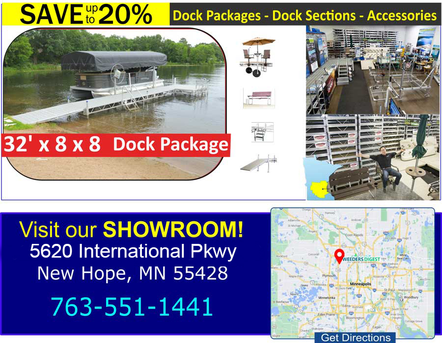 Roll-In Dock Kit | 32' with 8' x 8' Patio