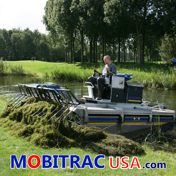 Amphibious Aquatic Machine That Harvests, Cuts, Excavates & Dredges ...