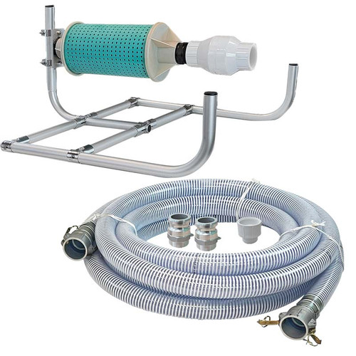 40 gal Filter with Stand, Check Valve & Suction Hose for Irrigation ...