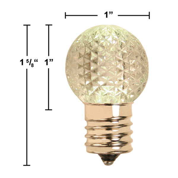 G30 E17 LED Faceted Bulb 25 Per Pack –Brilliant Illumination