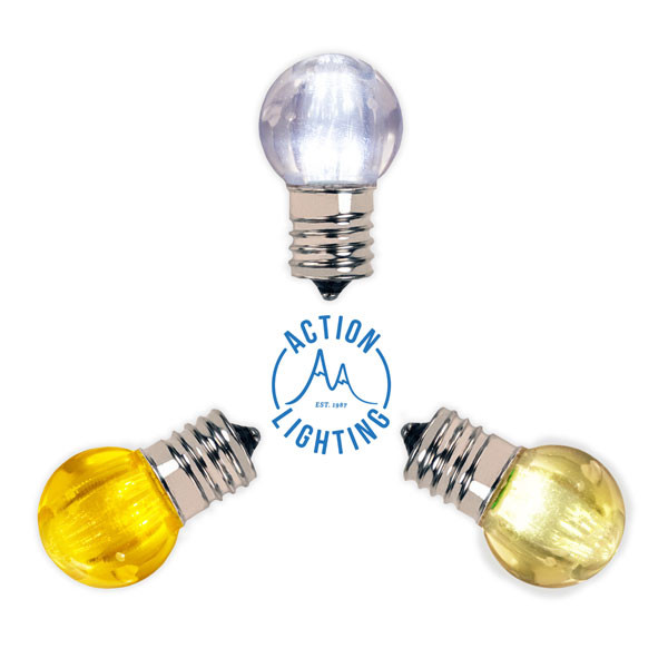 G30 E17 LED Transparent Bulb 25 Per Pack