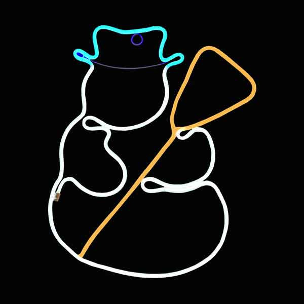 Snowman LED Neon 20 Inch – Cheerful Holiday Decor