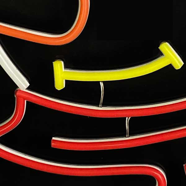 Happy Neon Snowman LED Neon 30 Inch – Cheerful Holiday Decor