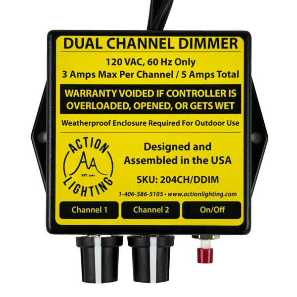 2 Circuit Dual Dimmer Controller for Lights