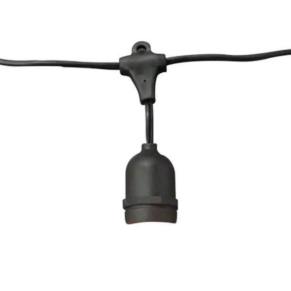 Drop Lights 24" Space, 330 Foot, Black