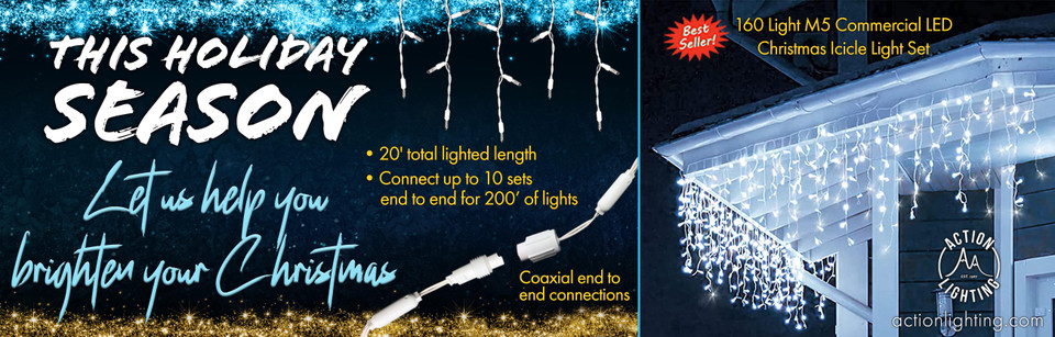 Home & Commercial Holiday Light Supplier | Action Lighting