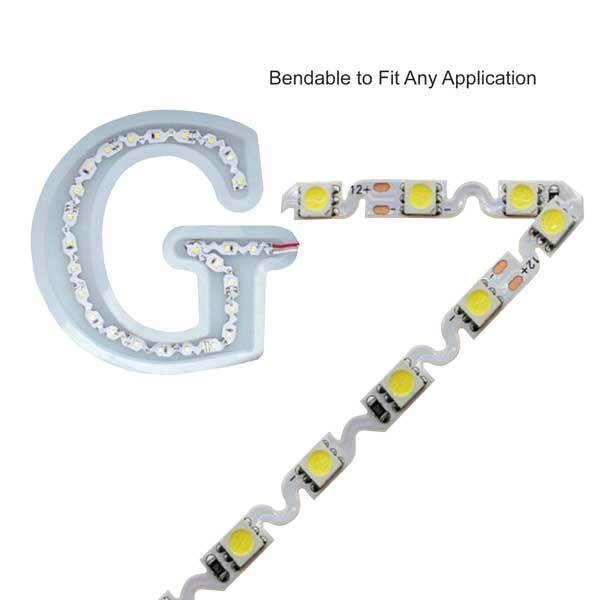 High Output Flexible Bendable Zig Zag SMD LED Light Strip - Action ...