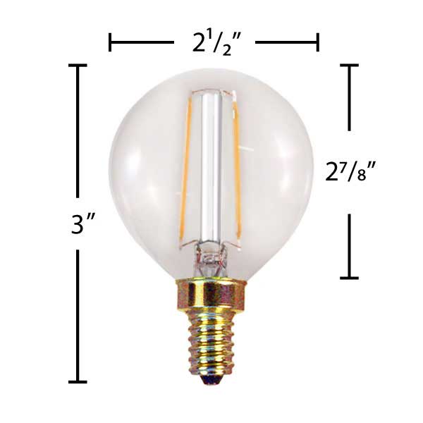 G16 E12 LED Filament Bulb – Vintage Elegance