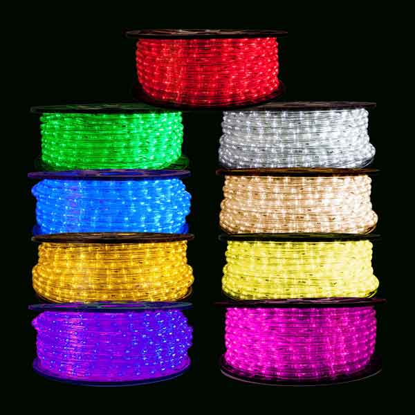 colored rope lights