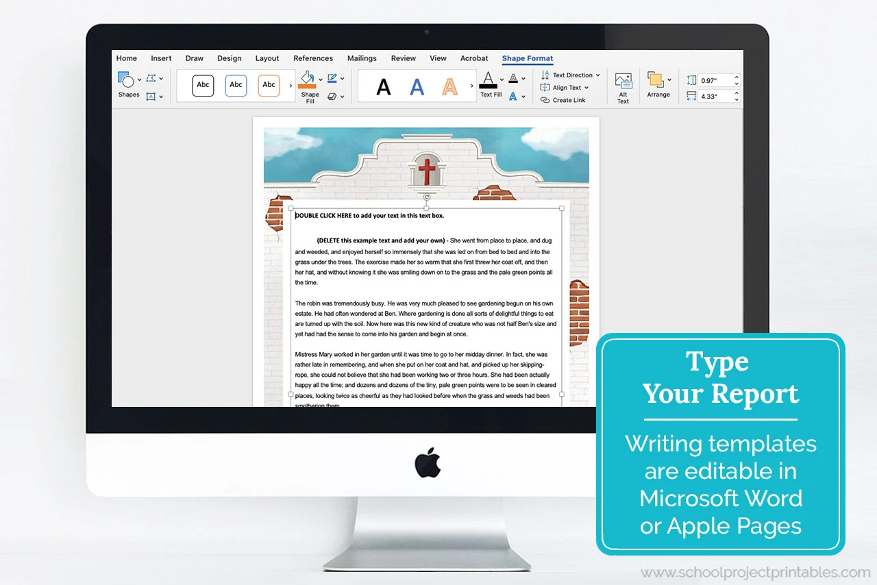 California Missions Project Display Board Poster Project Kit - School ...